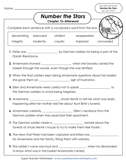 Vocabulary Activity Complete the Sentence: Chapter 15–Afterword ...