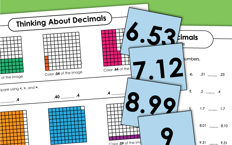 Comparing And Ordering Decimals Worksheets Comparing And Ordering Decimals Worksheets