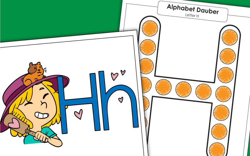 Letter H Worksheets Recognize Trace Print