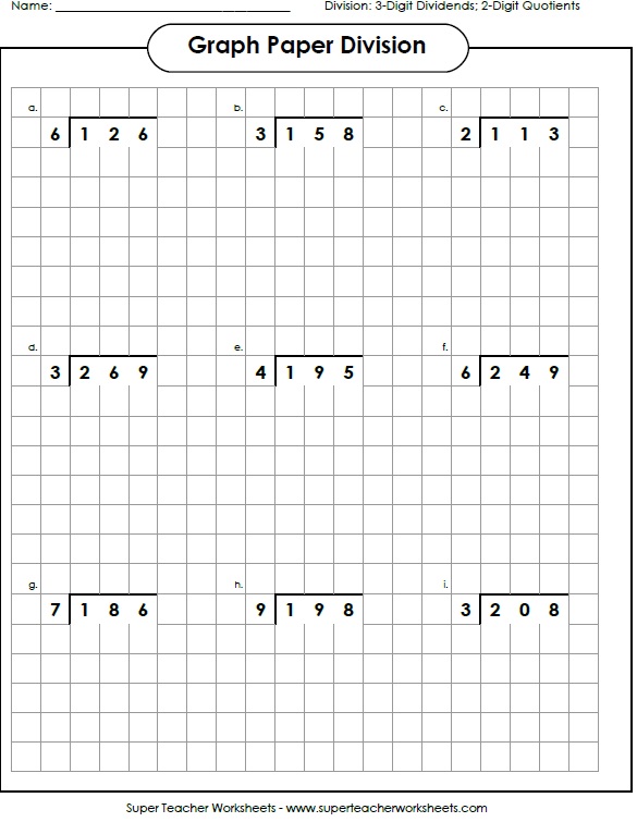 Long Division Worksheets