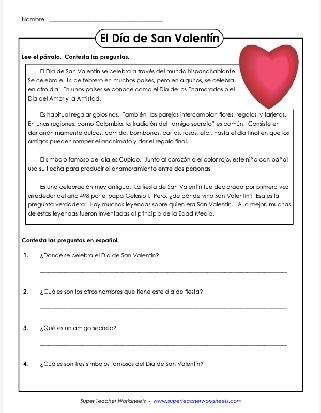 Spanish Reading Passages (Basic)